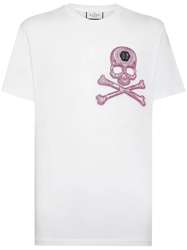 Philipp Plein Skull-print Cotton T-shirt - White