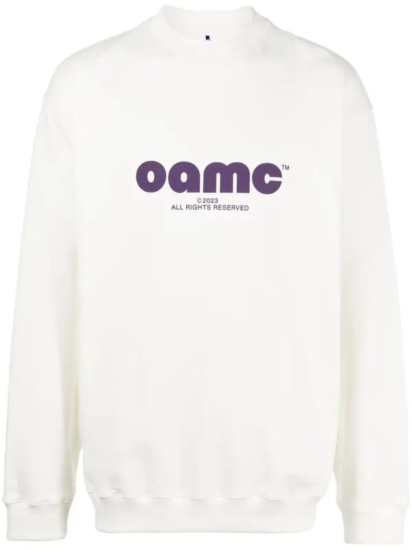 OAMC Logo-print Crew-neck Sweatshirt