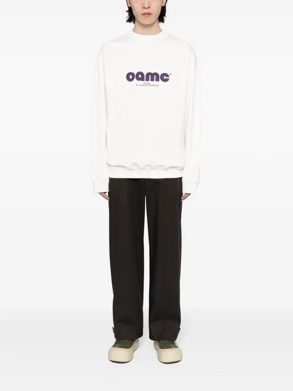 OAMC Logo-print Crew-neck Sweatshirt