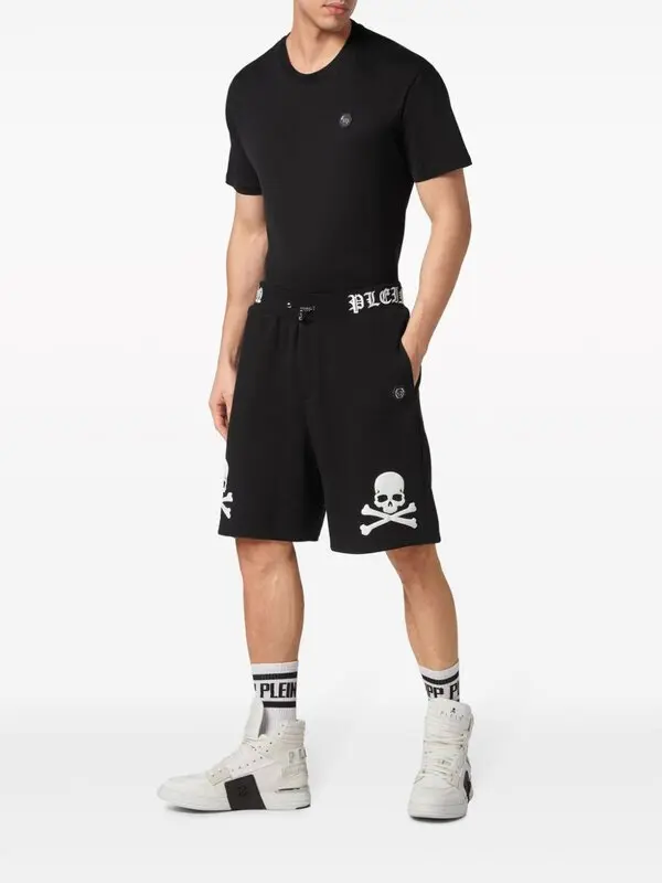 Philipp Plein Logo-embroidered Knee-length Shorts