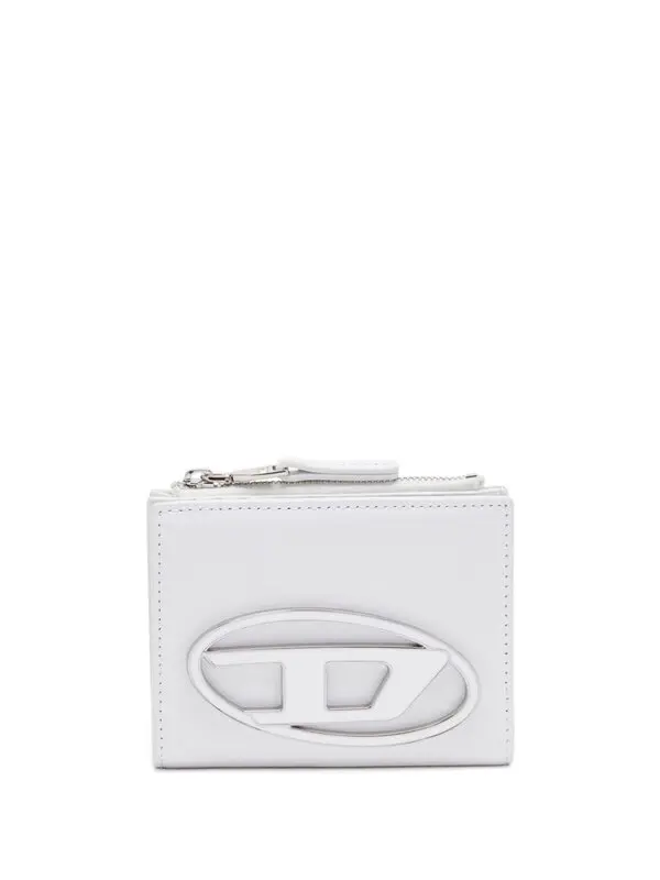 DIESEL® 1dr Leather Wallet - White