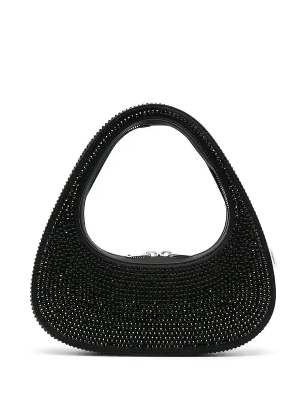 Coperni Crystal-embellished Swipe Bag - Black