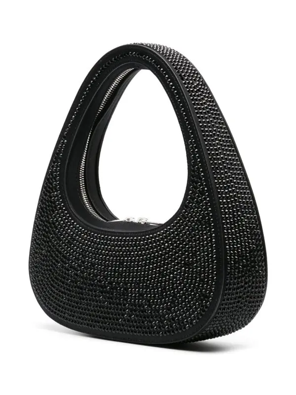 Coperni Crystal-embellished Swipe Bag - Black