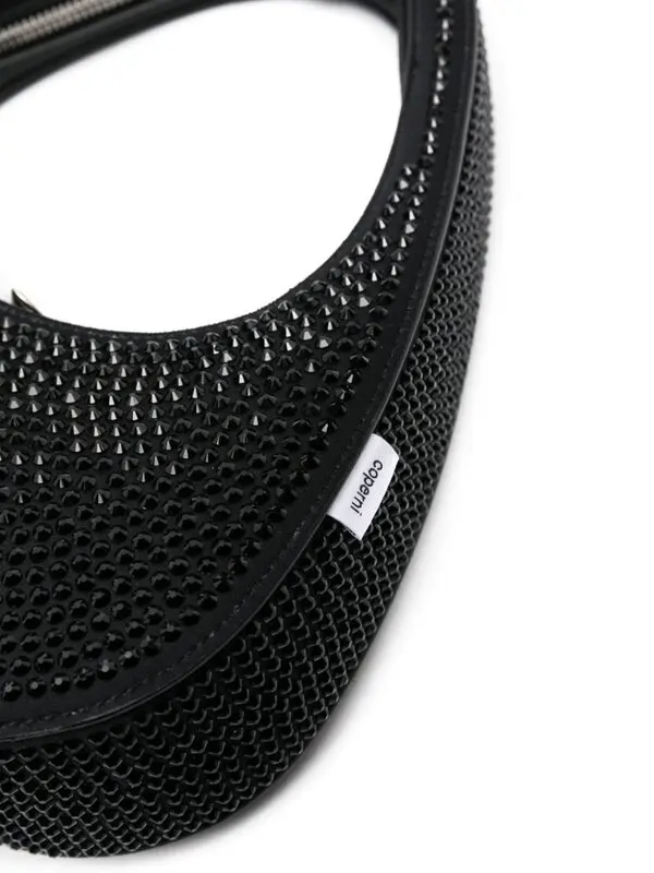 Coperni Crystal-embellished Swipe Bag - Black