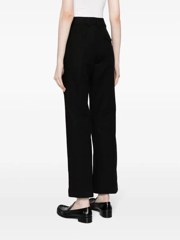 GOODIOUS Straight-leg Tailored Trousers - Black