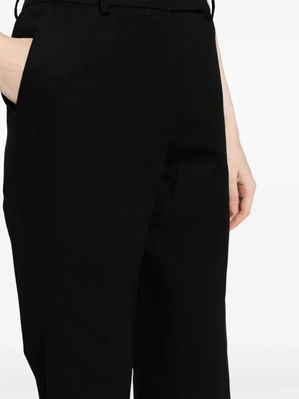 GOODIOUS Straight-leg Tailored Trousers - Black