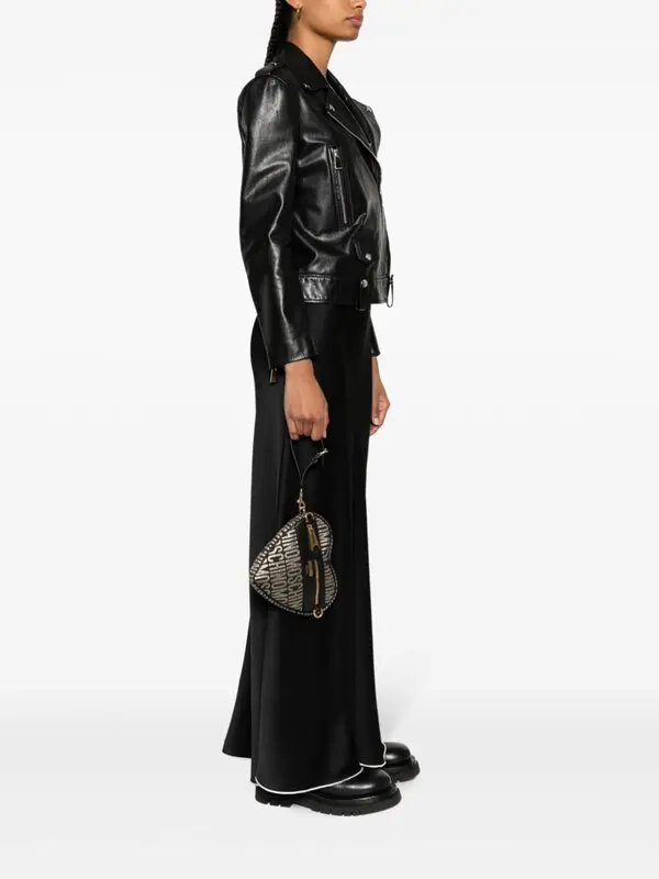 Moschino Jacquard Metallic Clutch Bag