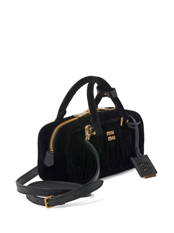 Miu Miu Arcadie Matelassé Velvet Tote