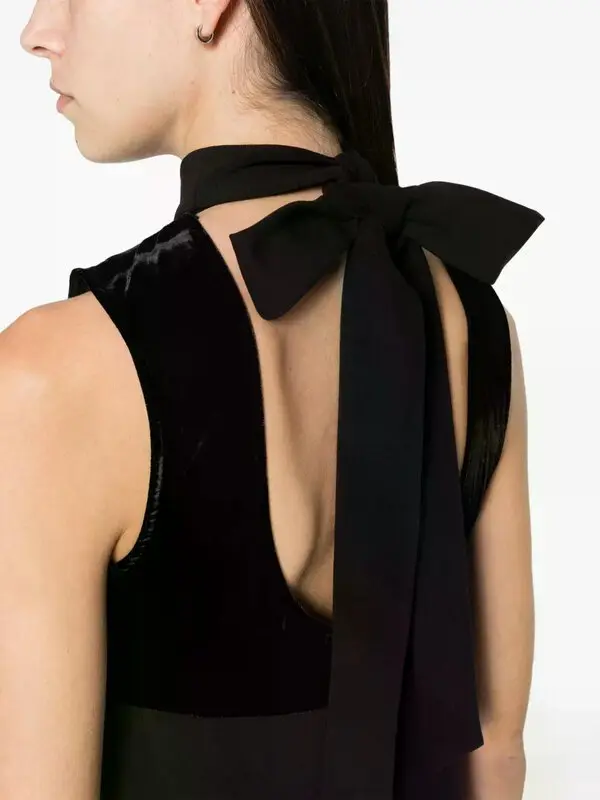 Staud Quant Bow-detail Mini Dress