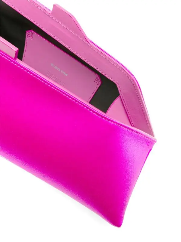 Attico 8.30pm Satin-finish Clutch - Pink