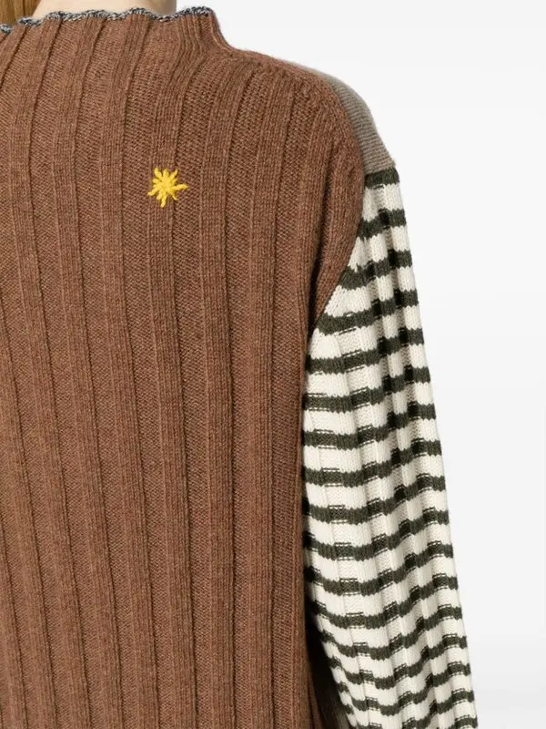 YANYAN Long-sleeve Knitted Midi Dress