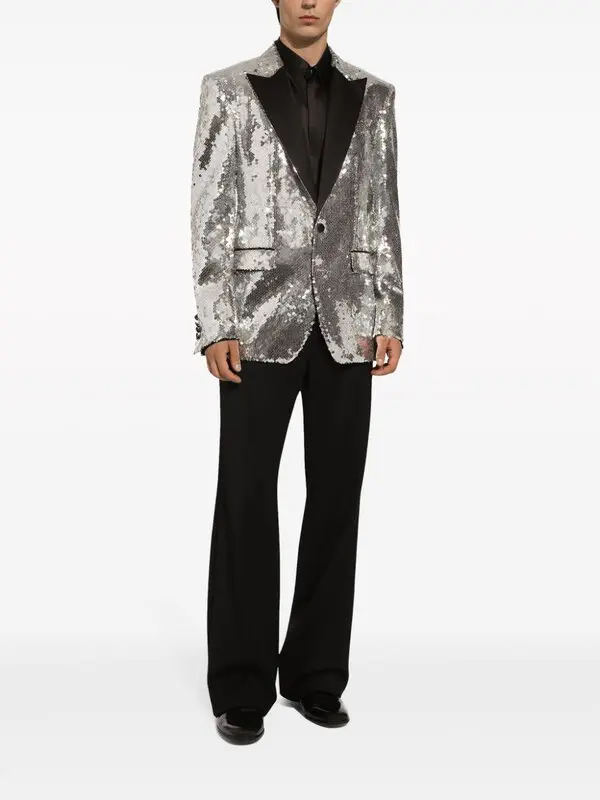 Dolce & Gabbana Sequin-embellished Tuxedo Jacket