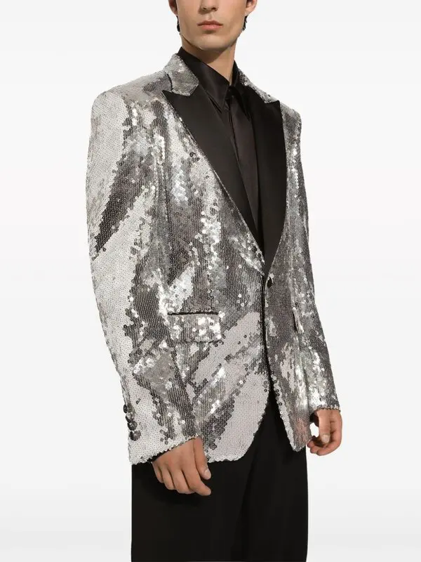Dolce & Gabbana Sequin-embellished Tuxedo Jacket