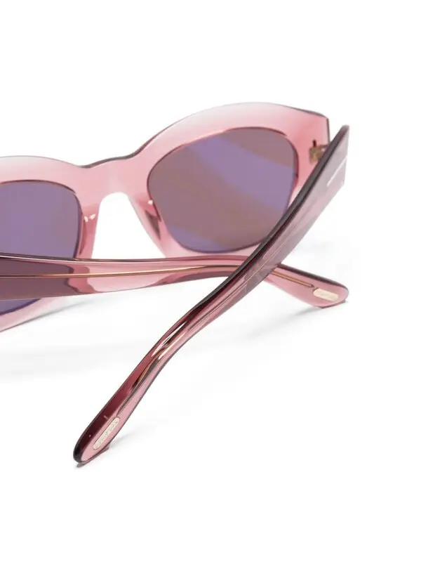 TOM FORD Guilliana Geometric-frame Sunglasses - Pink