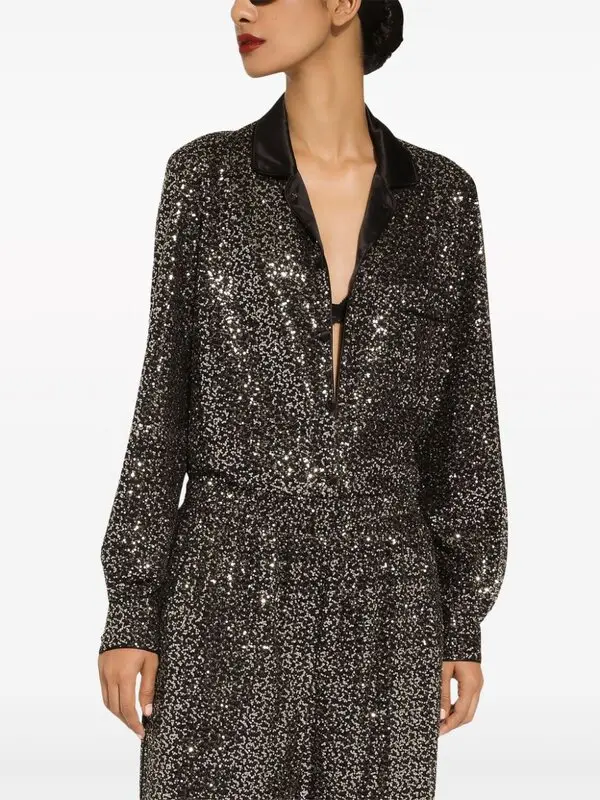 Dolce & Gabbana Sequin-embellished Shirt