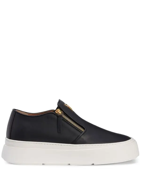GIUSEPPE ZANOTTI Mike Zip Low-top Sneakers - Black
