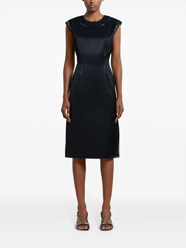 Marni Bead-embellished Satin Dress
