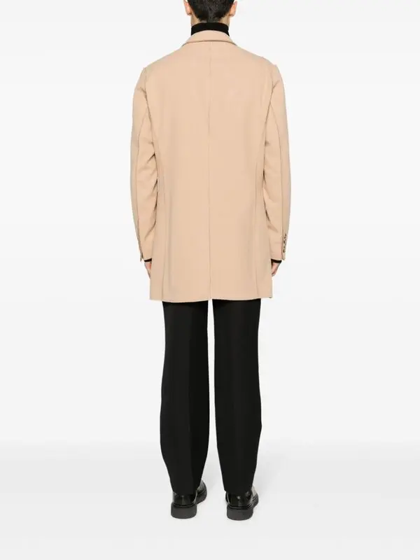 Karl Lagerfeld Exposed-seam Single-breasted Midi Coat