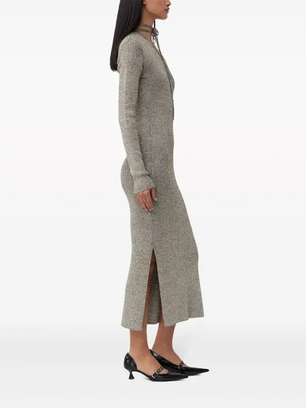 GANNI Sparkle One-sleeve Dress