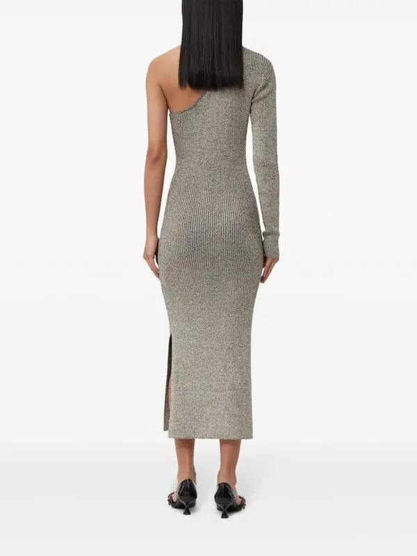 GANNI Sparkle One-sleeve Dress