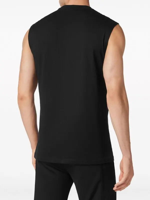 PLEIN SPORT Logo-plaque Tank Top - Black