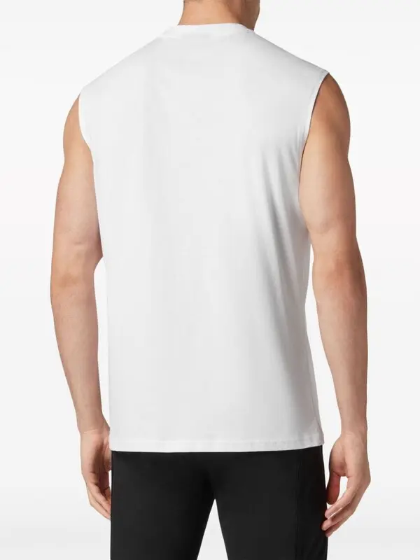PLEIN SPORT Logo-patch Tank Top - White