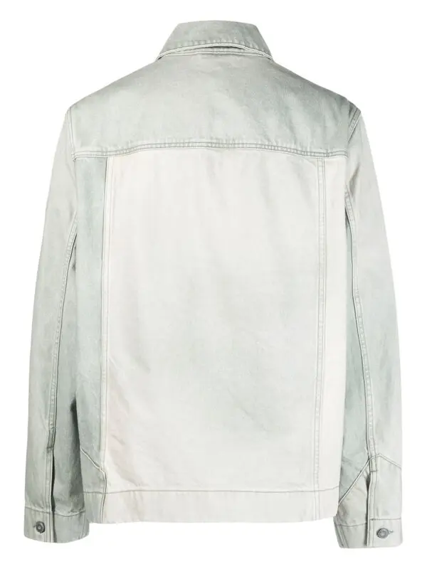 OBJECTS IV LIFE Panelled Denim Jacket - Green