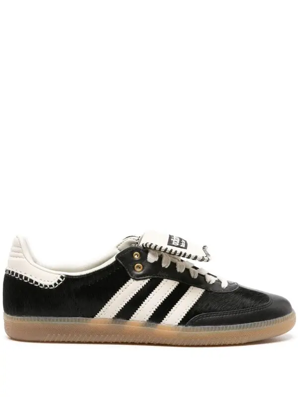 Adidas X Wales Bonner Leather Sneakers - Black