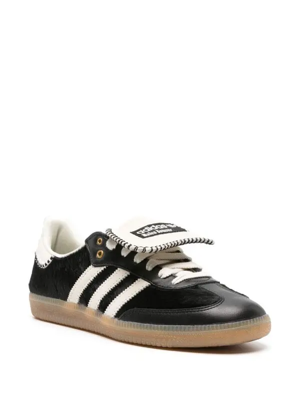 Adidas X Wales Bonner Leather Sneakers - Black