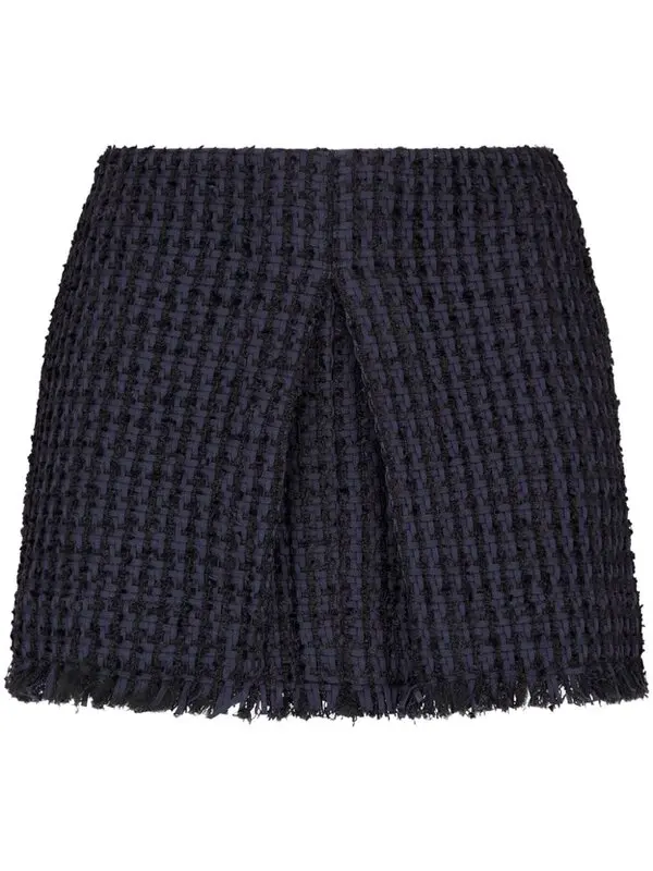 Dsquared2 Tweed Miniskirt - Blue