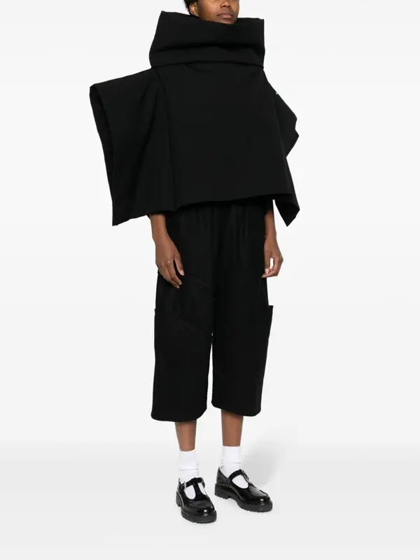 Comme Des Garçons Draped Wool Cape