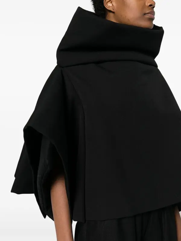 Comme Des Garçons Draped Wool Cape