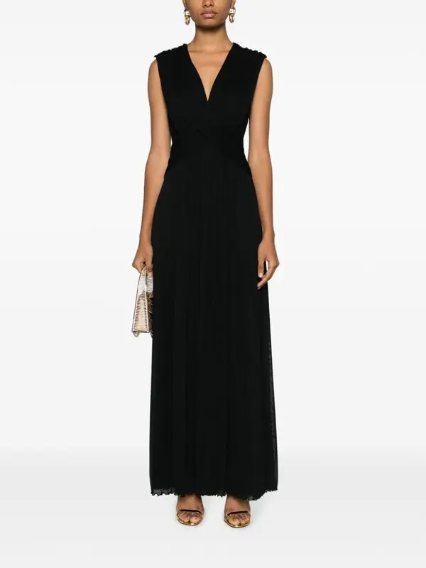 Diane Von Furstenberg Gathered V-neck Maxi Dress