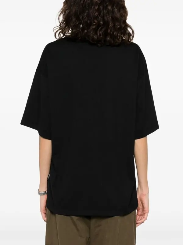 Palm Angels Ski Club Cotton T-shirt - Black