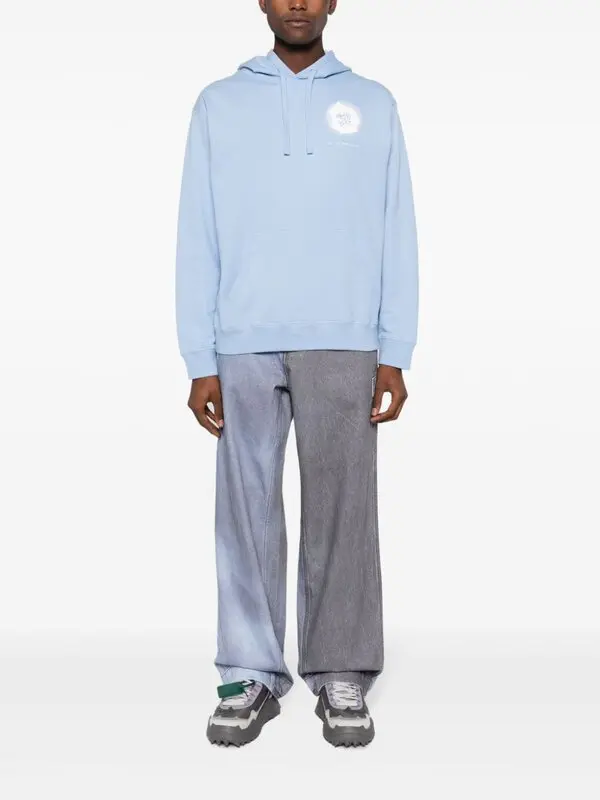 OBJECTS IV LIFE Two-tone Wide-leg Jeans