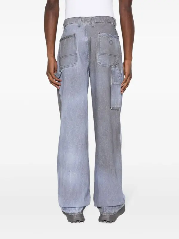 OBJECTS IV LIFE Two-tone Wide-leg Jeans
