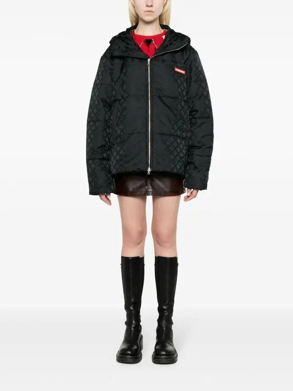 CHARLES JEFFREY Kitty Monogram-print Padded Jacket