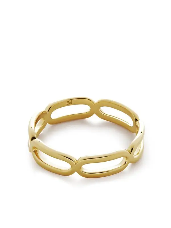 Monica Vinader Paperclip Stacking Ring - Gold
