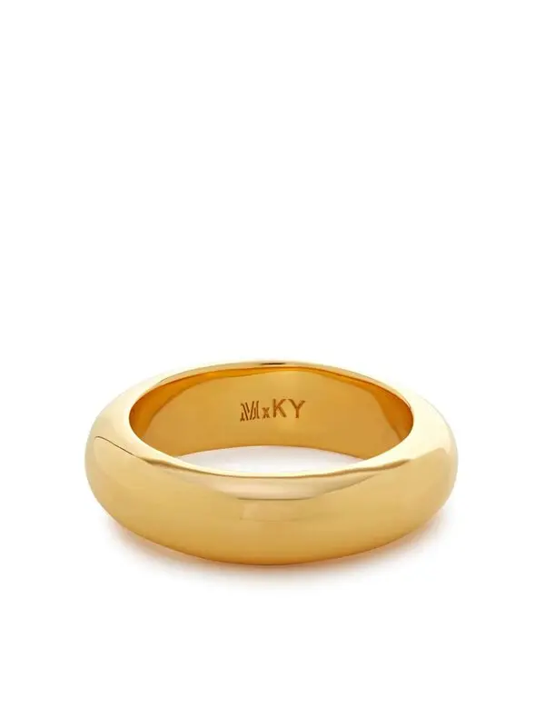 Monica Vinader Kate Young D-shape Band Ring - Gold