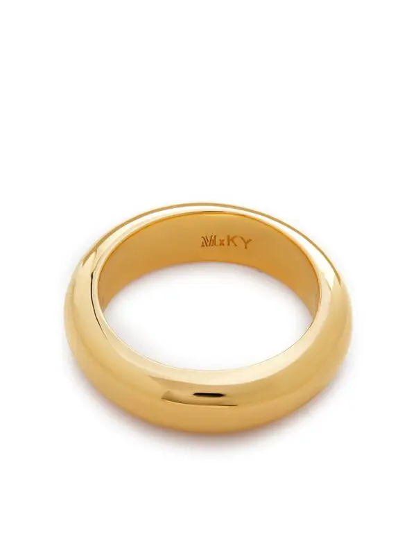 Monica Vinader Kate Young D-shape Band Ring - Gold
