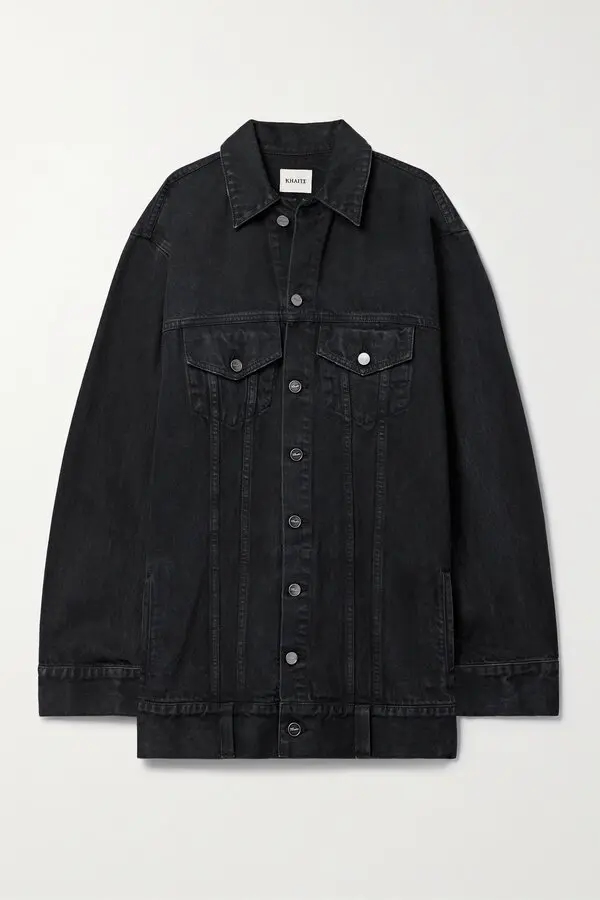 Khaite Ross Oversized Denim Trucker Jacket