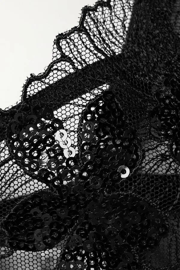 FLEUR DU MAL Net Sustain Embellished Embroidered Recycled-tulle Underwired Soft-cup Bra