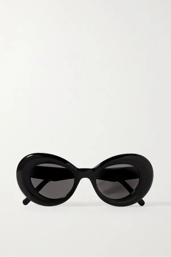 Loewe Curvy Oversized Round-frame Sunglasses - Black