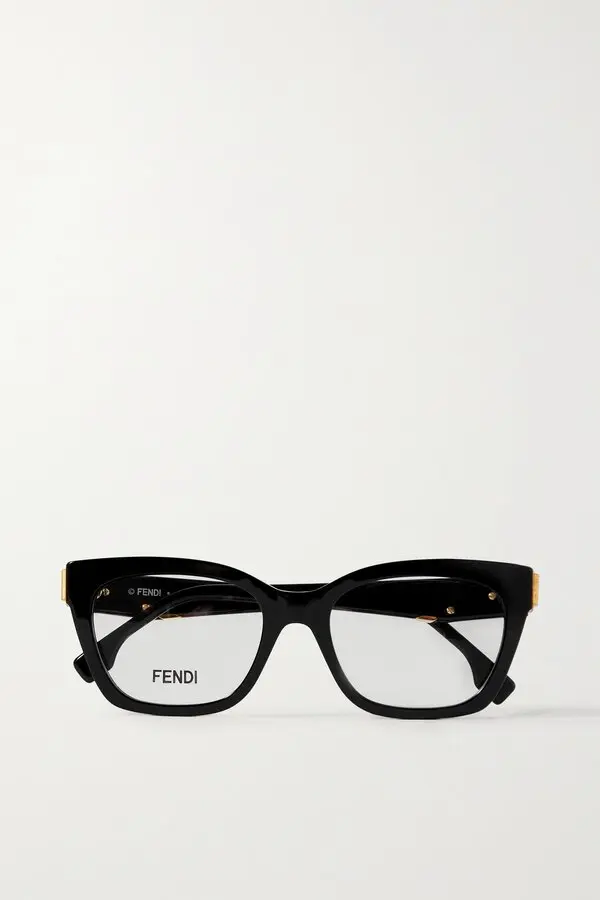 Fendi First Square-frame Optical Glasses - Black