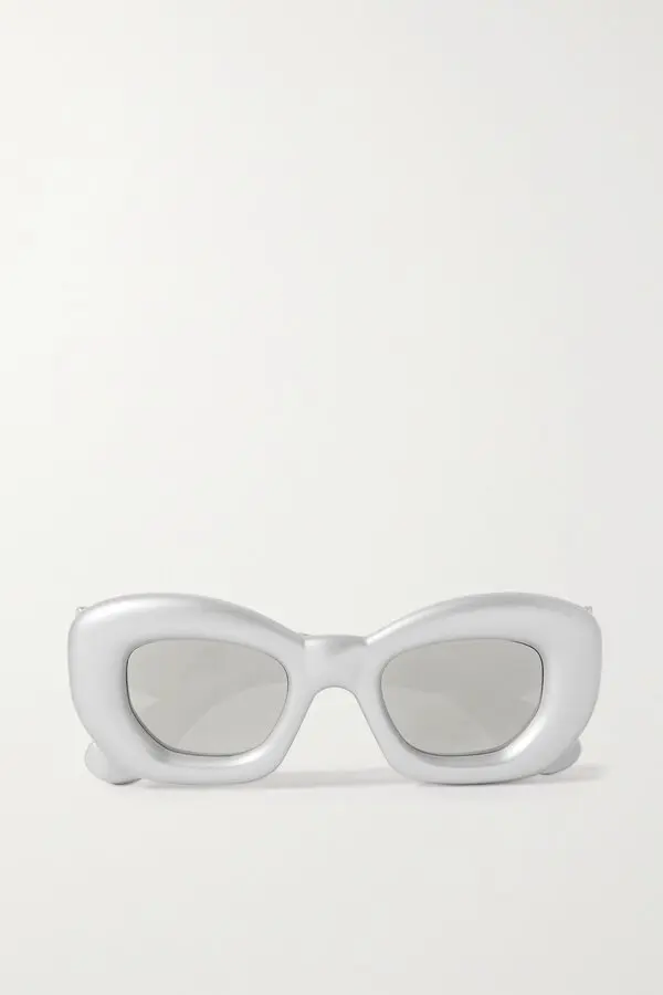 Loewe Inflated Oversized D-frame Sunglasses - Silver