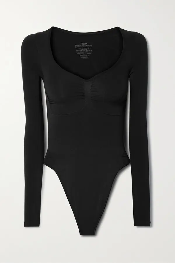 SKIMS Seamless Sculpt Long Sleeve Thong Bodysuit