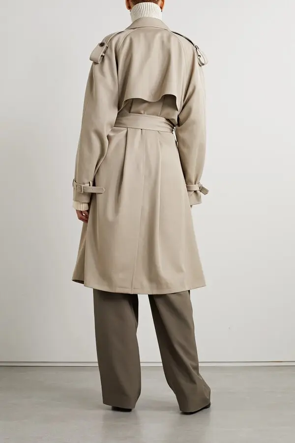 THE ROW June Belted Cotton-gabardine Trench Coat