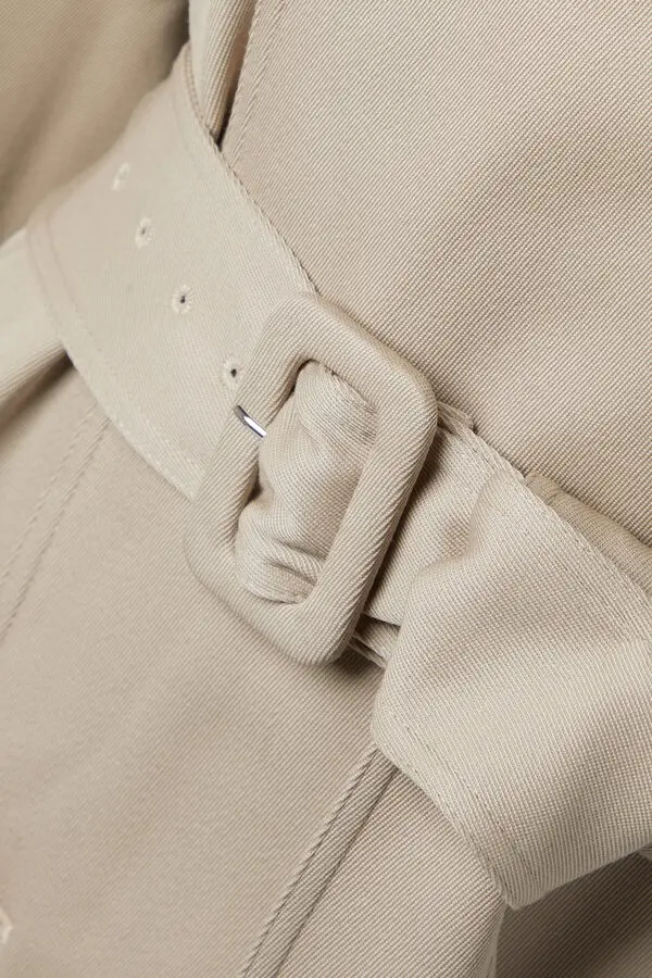THE ROW June Belted Cotton-gabardine Trench Coat