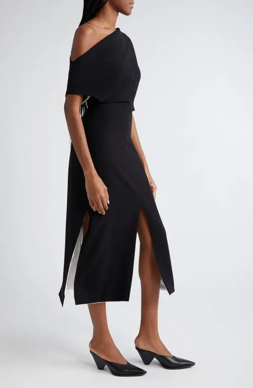Proenza Schouler Off-the-shoulder Crepe Midi Dress