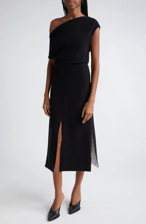 Proenza Schouler Off-the-shoulder Crepe Midi Dress